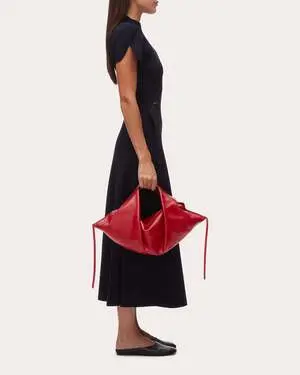 3.1 Phillip Lim Luna Folded Leather Handbag - Red