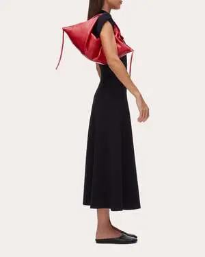 3.1 Phillip Lim Luna Folded Leather Handbag - Red