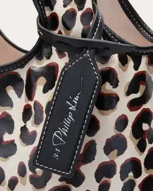 3.1 Phillip Lim Leopard Coated Canvas Market Tote