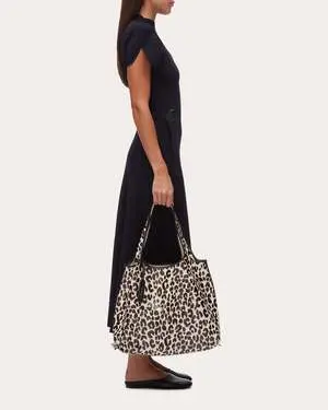 3.1 Phillip Lim Leopard Coated Canvas Market Tote