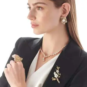 ANABELA CHAN Diamond And Pearl Blossom Stud Earrings - Gold