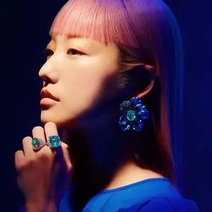 ANABELA CHAN Diamond & Paraiba Tourmaline Ocean Ring