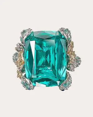ANABELA CHAN Diamond & Paraiba Tourmaline Ocean Ring