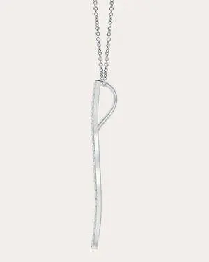 Natori Diamond & 14k White Gold Shangri-la Pendant Necklace