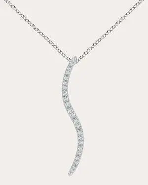 Natori Diamond & 14k White Gold Shangri-la Pendant Necklace