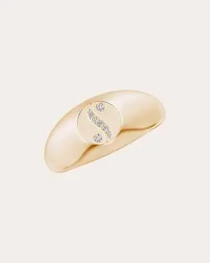 Natori Diamond & 14k Yin Yang Signet Ring - Gold