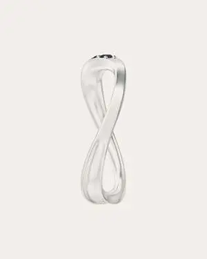 Natori Black Diamond & 14k White Gold Shangri-la Ring