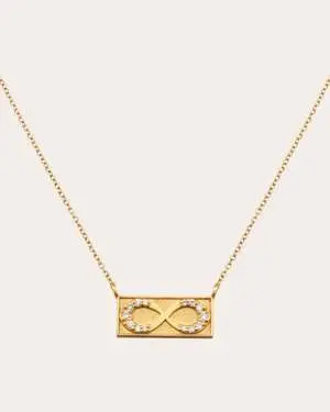 ELIZABETH MOORE Diamond And 18k Infinity Pendant Necklace - Gold