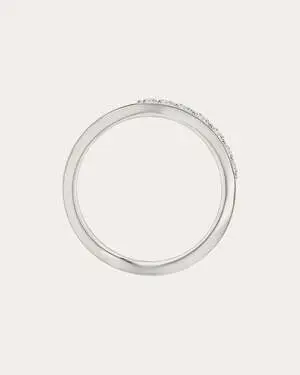 Natori Diamond & 14k White Gold Shangri-la Ring - Silver