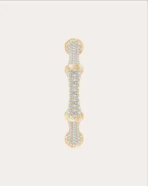 Natori Diamond & 14k Indochine Bamboo Pavé Ring