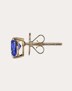 ANABELA CHAN Royal Sapphire Heart Stud Earrings - Blue