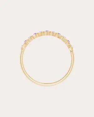 Natori Amethyst And Diamond 14k Gold Ring