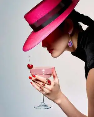 ANABELA CHAN Sapphire And Spirulina Fruit Gem Sunset Elixir Drop Earrings