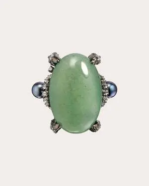 ANABELA CHAN Jade And Topaz Ring