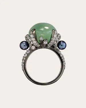 ANABELA CHAN Jade And Topaz Ring
