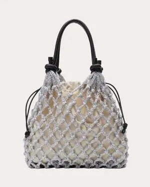 3.1 Phillip Lim Mini Metallic Macramé Tote - Silver