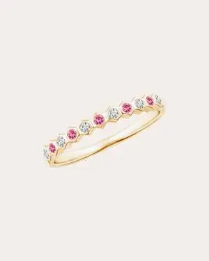 Natori Pink Tourmaline And Diamond Ring - Multicolor