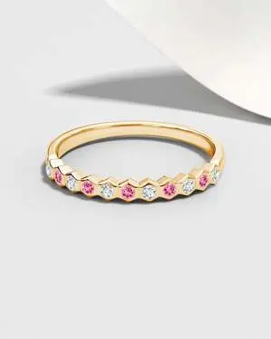 Natori Pink Tourmaline And Diamond Ring