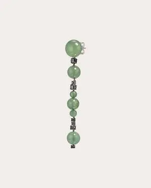 ANABELA CHAN Jade & Black Onyx Matrix Drop Earrings