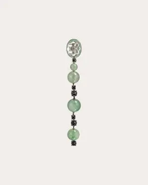 ANABELA CHAN Jade & Black Onyx Matrix Drop Earrings