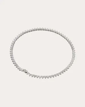 ANABELA CHAN Diamond Eternity Heart Necklace - Silver
