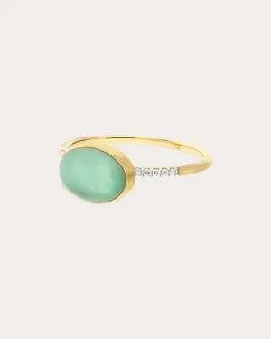 NANIS ITALIAN JEWELS Jadeite And Diamond Ring - Green