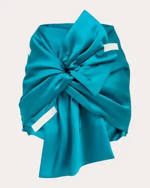 BYVARGA Lana Satin Bow Mini Skirt