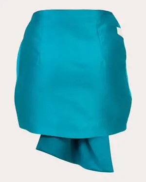 BYVARGA Lana Satin Bow Mini Skirt