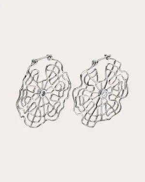 RUVEIL Diamond Schumann Harmonics Hoop Earrings
