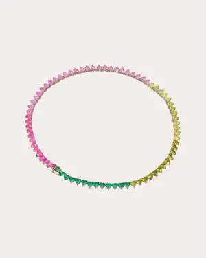 ANABELA CHAN Peony Eternity Heart Necklace
