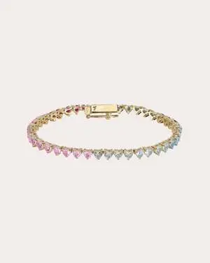 ANABELA CHAN Petite Eternity Heart Bracelet - Multi