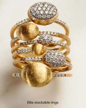NANIS ITALIAN JEWELS Diamond And 18k Élite Ring