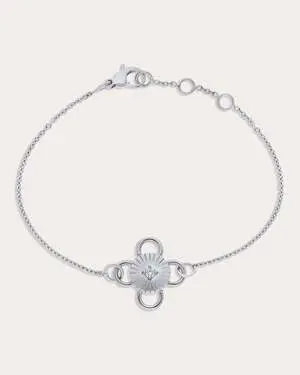 ROUVENAT Diamond And 18k White Gold Baby Bolt Bracelet