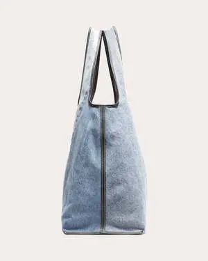 3.1 Phillip Lim Market Patchwork Denim Shoulder Bag - Blue