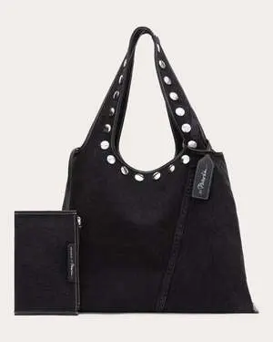 3.1 Phillip Lim Market Studded Washed Denim Tote