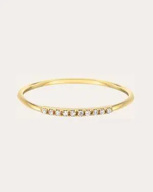 ZOE LEV Diamond & 14k Segment Ring - Gold