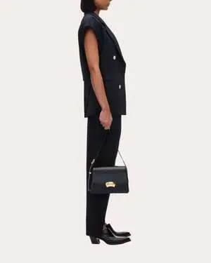 3.1 Phillip Lim Medium Id Leather Shoulder Bag - Black