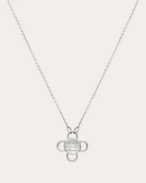 ROUVENAT Diamond And 18k White Gold Baby Bolt Pendant Necklace