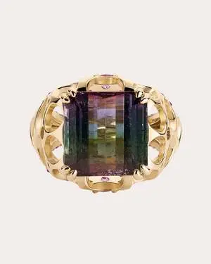 RUVEIL Tourmaline And Sapphire Apollonian Ring - Multicolor