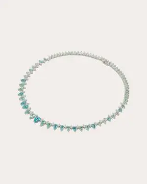 ANABELA CHAN Diamond & Sapphire Ocean Necklace - Green