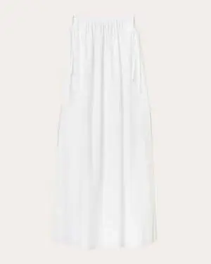 SEAQUELLE SWIM Drift Cotton Maxi Skirt - White