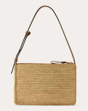 Helen Kaminski Kumana Crocheted Raffia Crossbody Bag