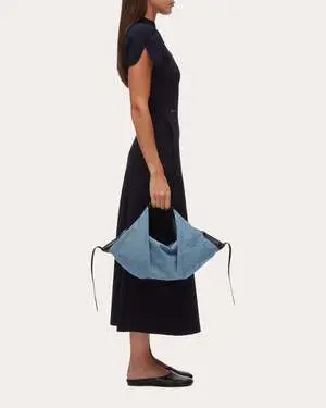 3.1 Phillip Lim Luna Folded Denim Handbag - Blue