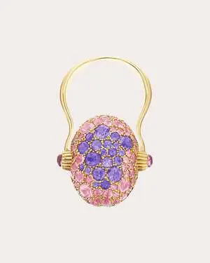 NANIS Italian Jewels Gemstone 18k Gold Reversible Ring