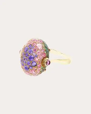 NANIS Italian Jewels Gemstone 18k Gold Reversible Ring