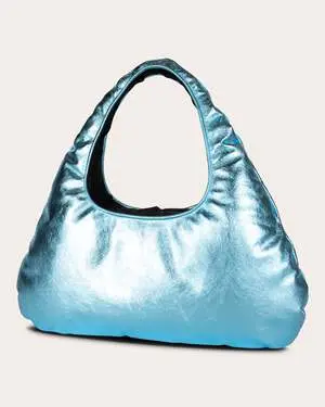 W 78 ST Large Cloud Pearlescent Leather Shoulder Bag