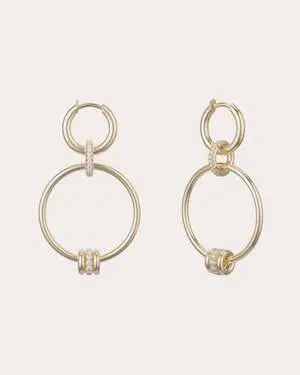 SPINELLI KILCOLLIN Diamond And 18k Pavé Hoop Earrings - Gold