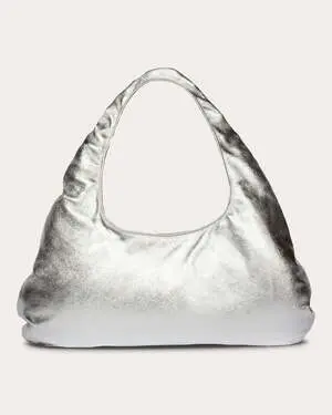 W 78 ST Large Cloud Metallic Leather Shoulder Bag