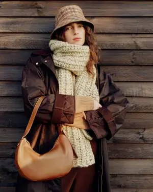 Helen Kaminski Amani Leather Hobo Bag - Brown