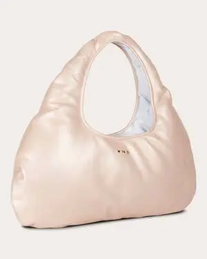 W 78 ST Medium Cloud Pearlescent Leather Shoulder Bag